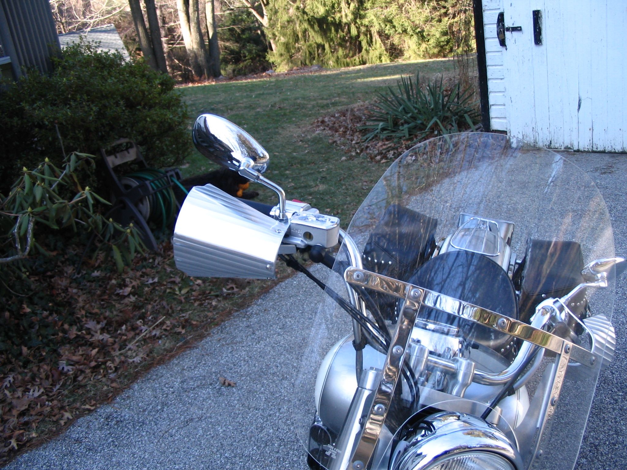 Homemade Motorcycle Hand Wind Deflectors (V Star 650) : 8 Steps ...