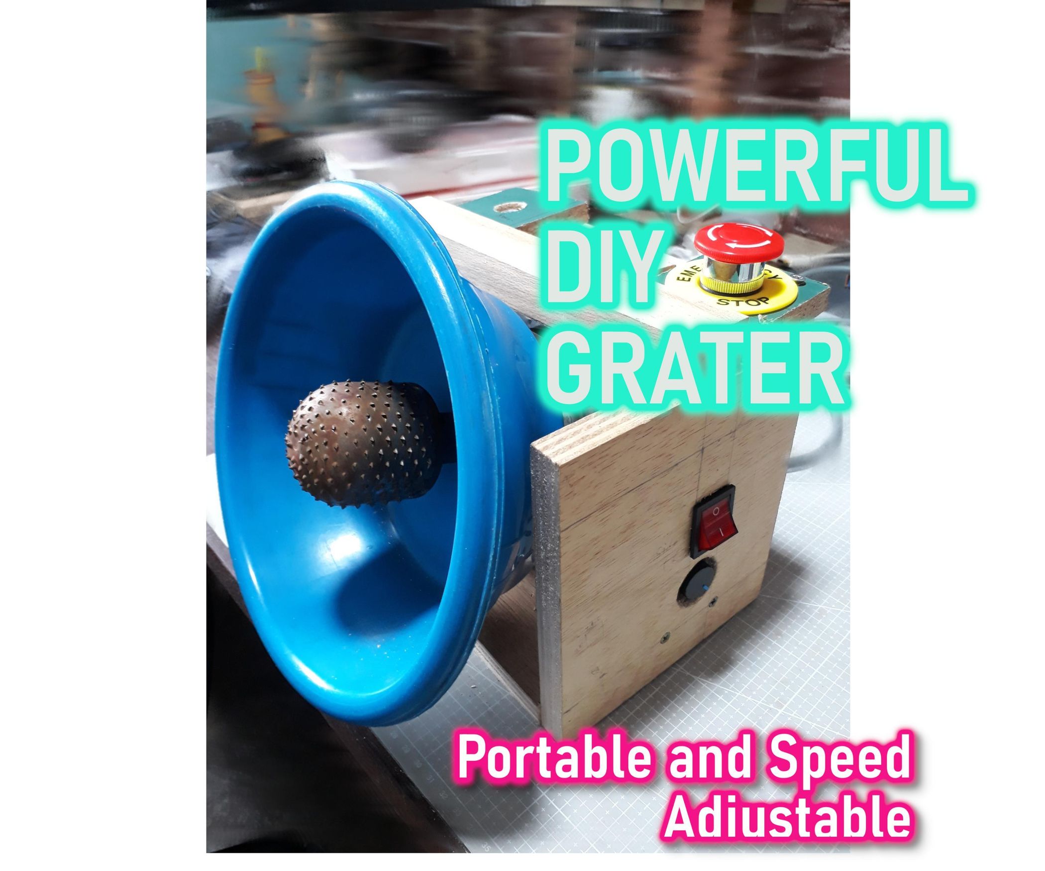 Coconut Flesh Grater (Portable & Speed Adjustable) : 13 Steps - Instructables