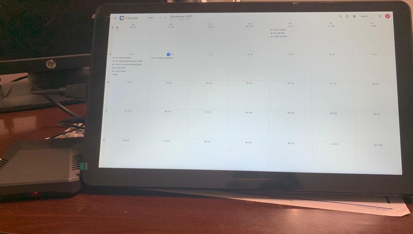 Raspberry Pi4 15.6-inch IPS HDMI Touch Screen Google Calendar : 9 Steps ...