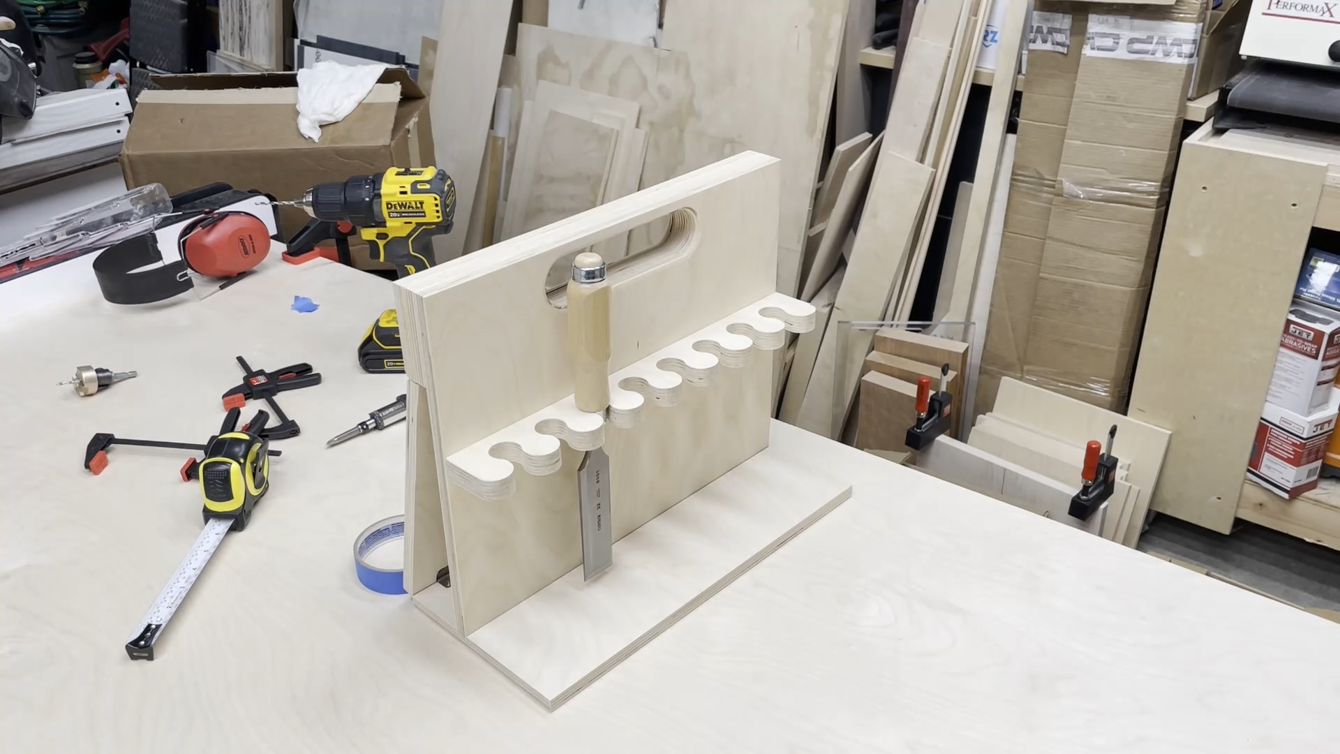 Wall Mounted Chisel Rack With Built in Stand : 8 Steps (with Pictures ...