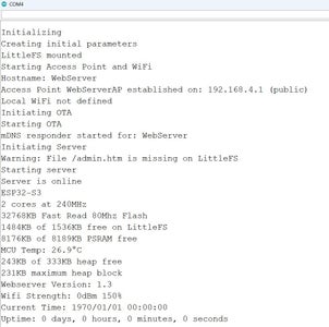 Easy Home Webserver, IoT, Automation & More With ESP32-S3 : 6 Steps - Instructables
