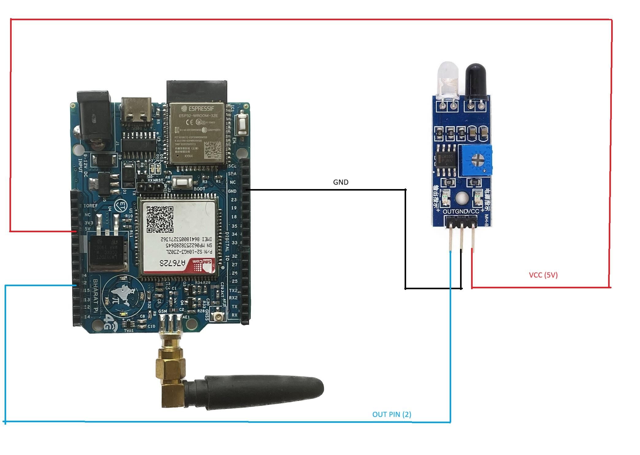 INTERFACING OBSTACLE SENSOR WITH BHARAT -PI : 9 Steps - Instructables