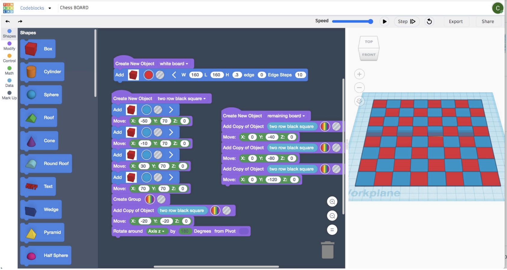 TINKERCAD CODEBLOCK CHESS SET : 8 Steps - Instructables