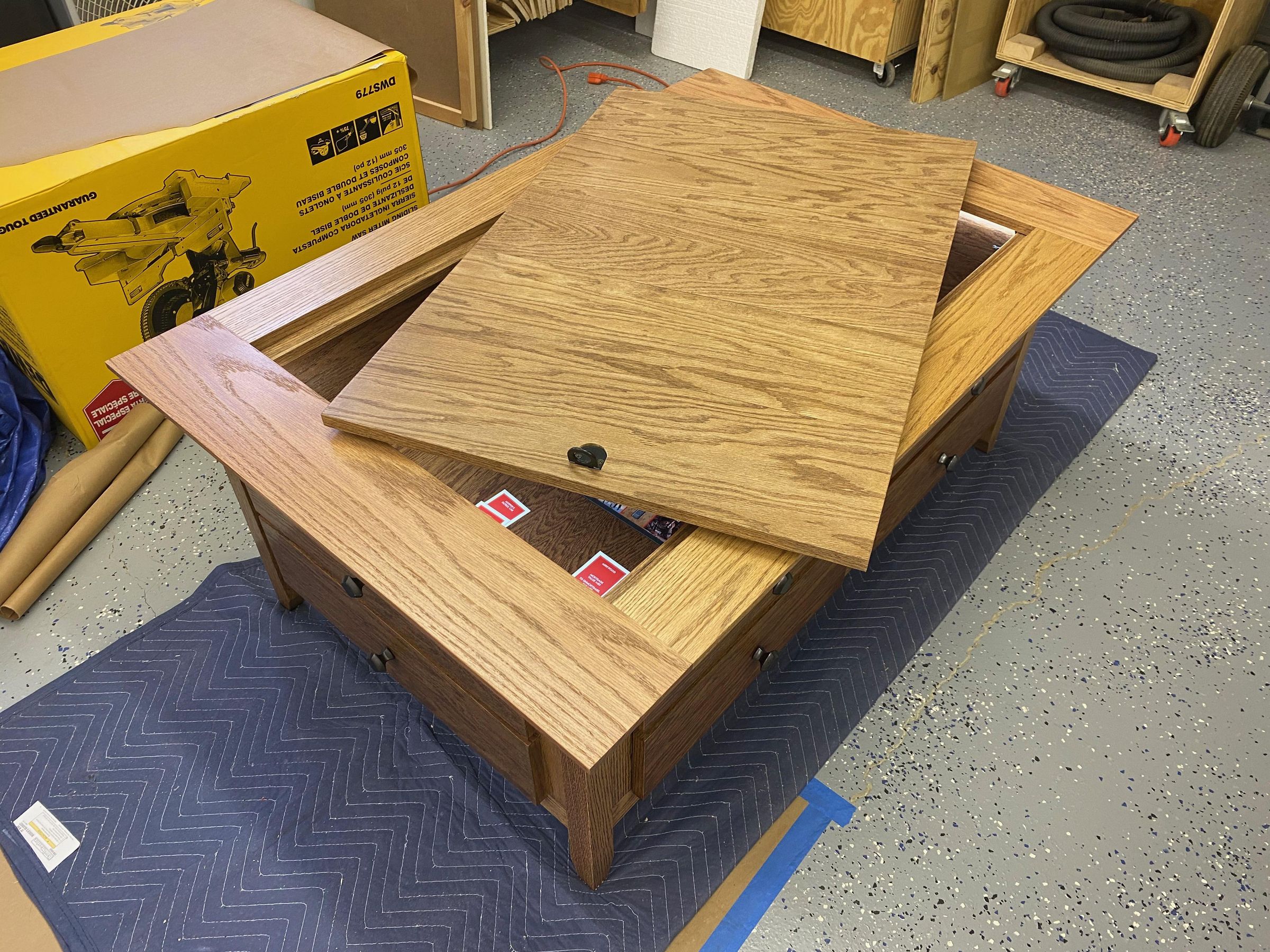 Gaming Coffee Table With Hidden Gaming Area : 4 Steps (with Pictures ...