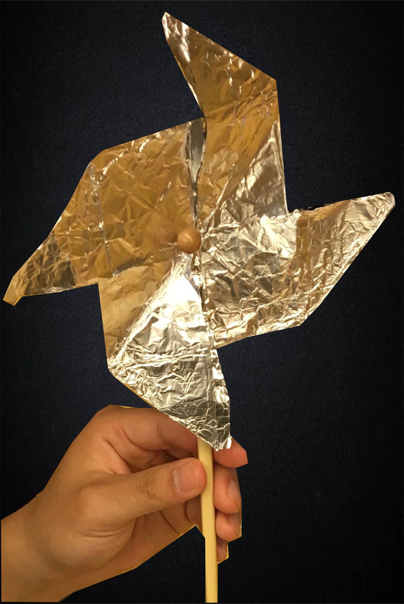 Aluminum Foil Origami Pinwheel : 14 Steps - Instructables