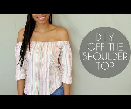 DIY Off the Shoulder Top (No Sewing Required) : 8 Steps (with Pictures ...
