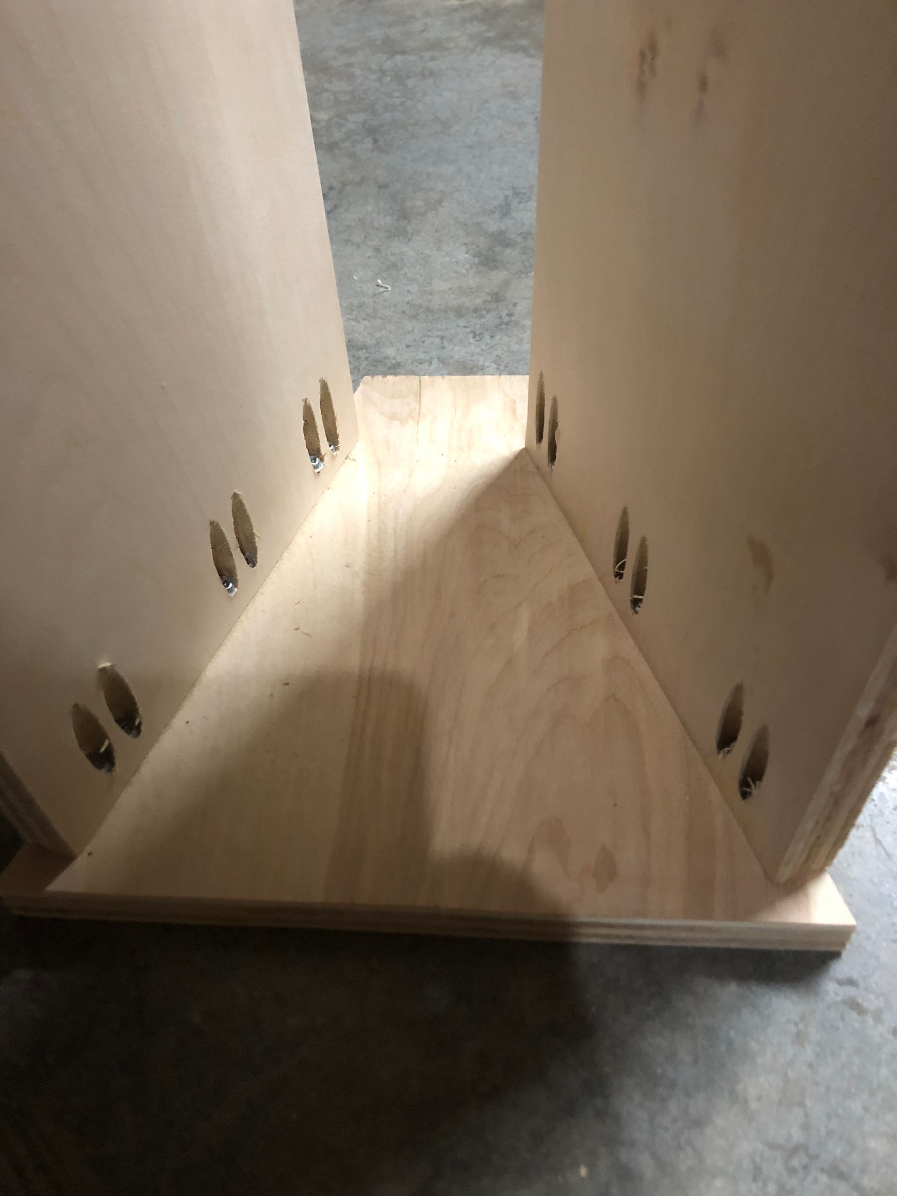 Useful Triangular Table From Old Cabinet Door : 5 Steps (with Pictures ...