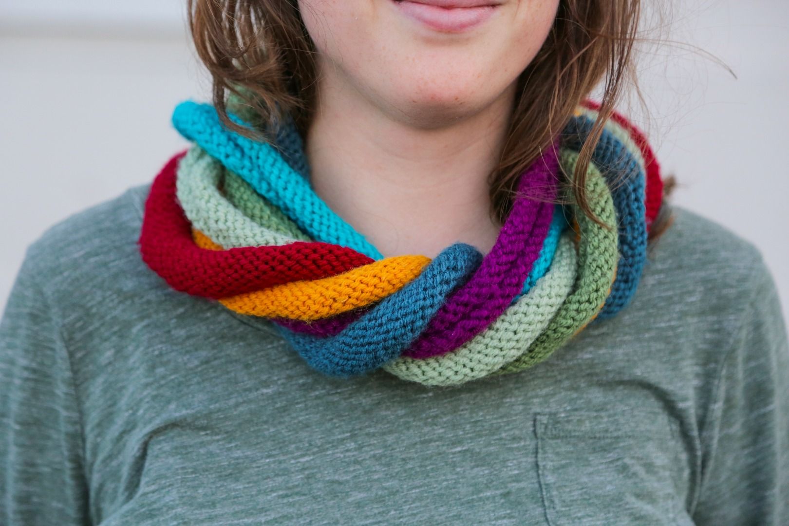 Infinity Times 7 Scarf - Knitting in a Round : 4 Steps (with Pictures ...
