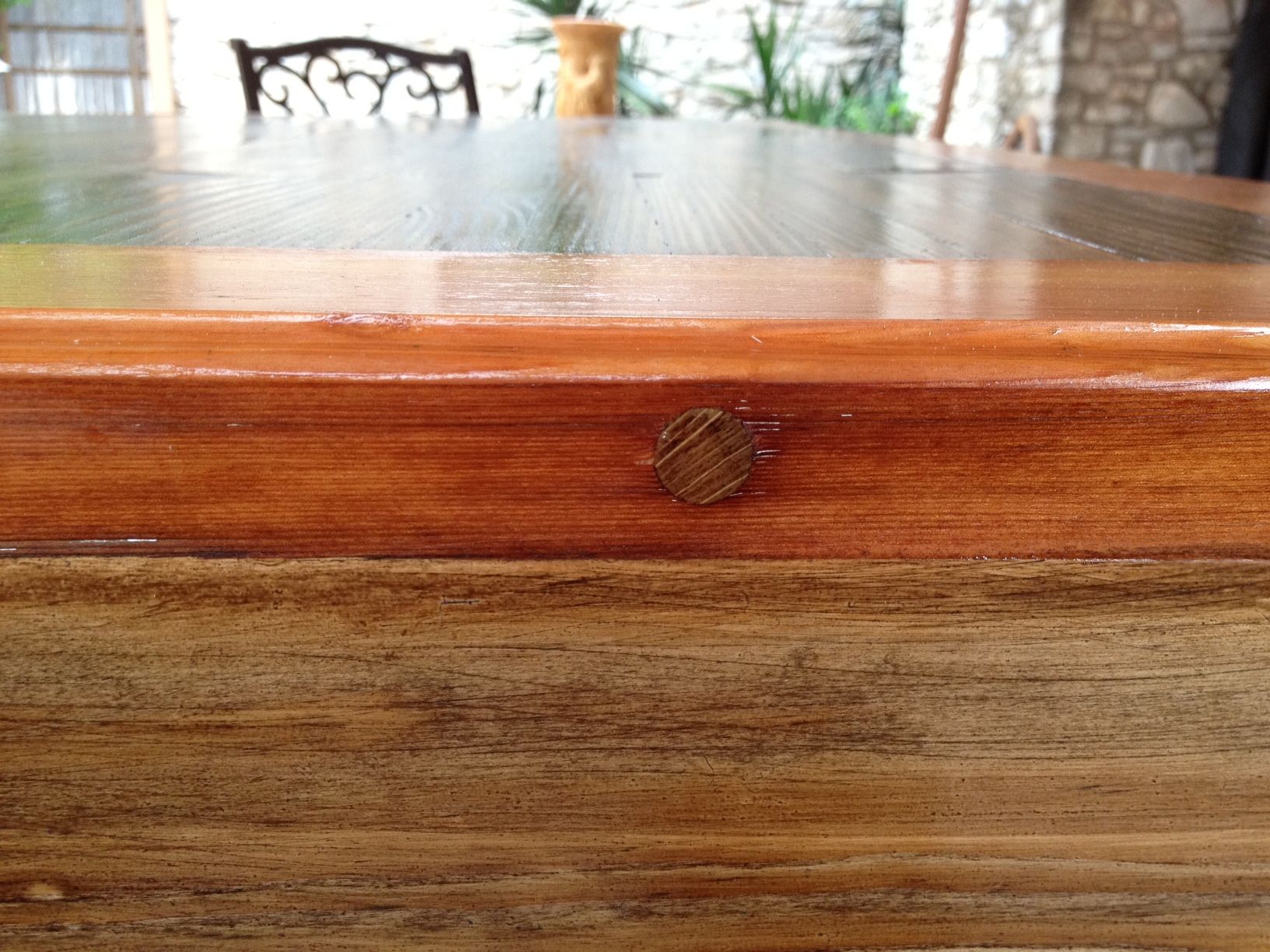 Patio Tabletop Made From Reclaimed Deck Wood : 4 Steps (with Pictures ...