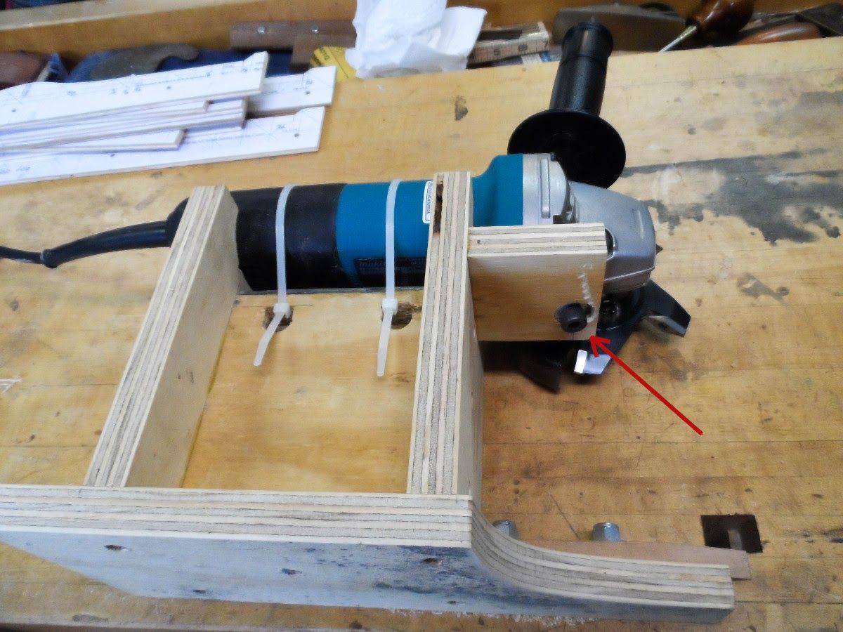 Wood Lathe Duplicator With Angle Grinder : 11 Steps (with Pictures ...