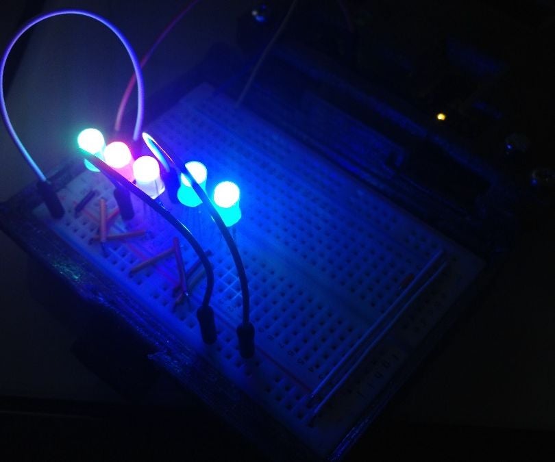 Multicolor Knight Rider With RGB PL9823 LED + Arduino UNO : 4 Steps ...
