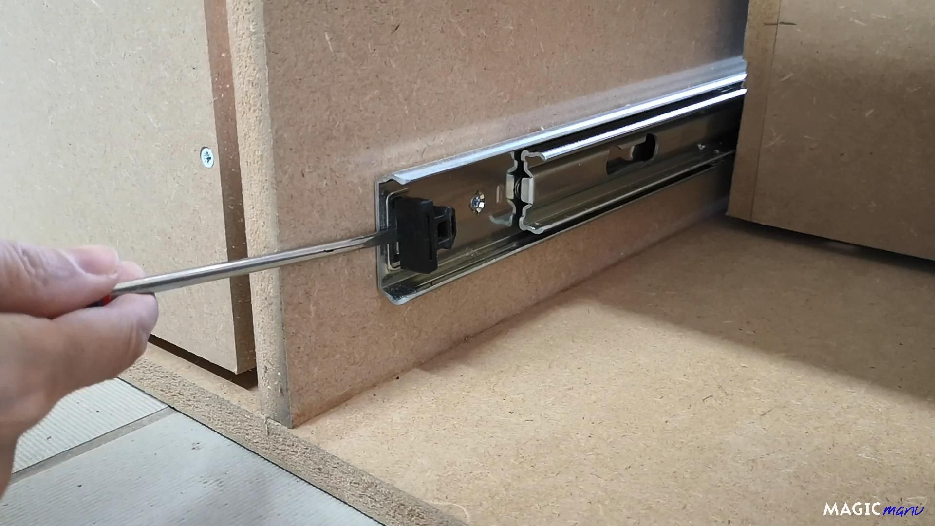 Make a Custom-made Under Stairs Sliding Shoe Cabinet : 15 Steps (with ...