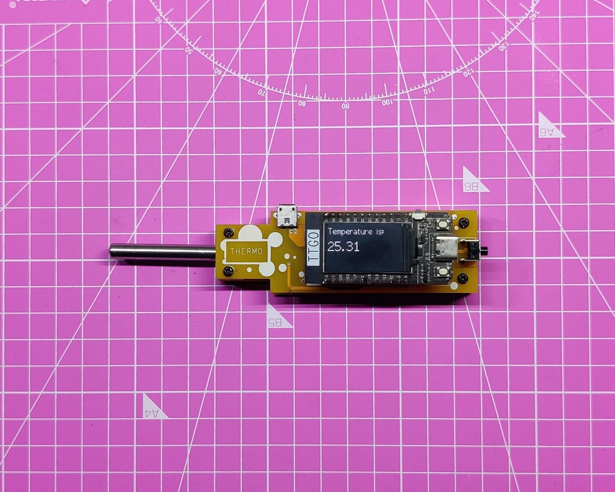 DIY Thermometer With TTGO T Display and DS18B20 V2 : 9 Steps - Instructables