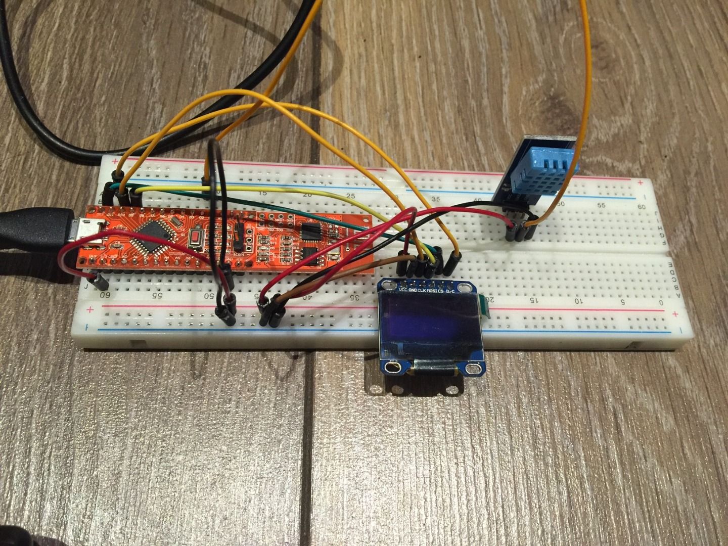 Arduino Nano With DHT Sensor & OLED : 6 Steps - Instructables