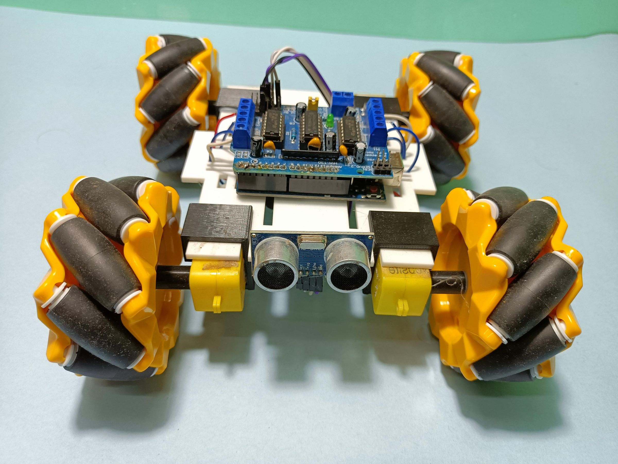 How to Make an Arduino Obstacle Avoiding Car With Mecanum Wheel : 4 ...
