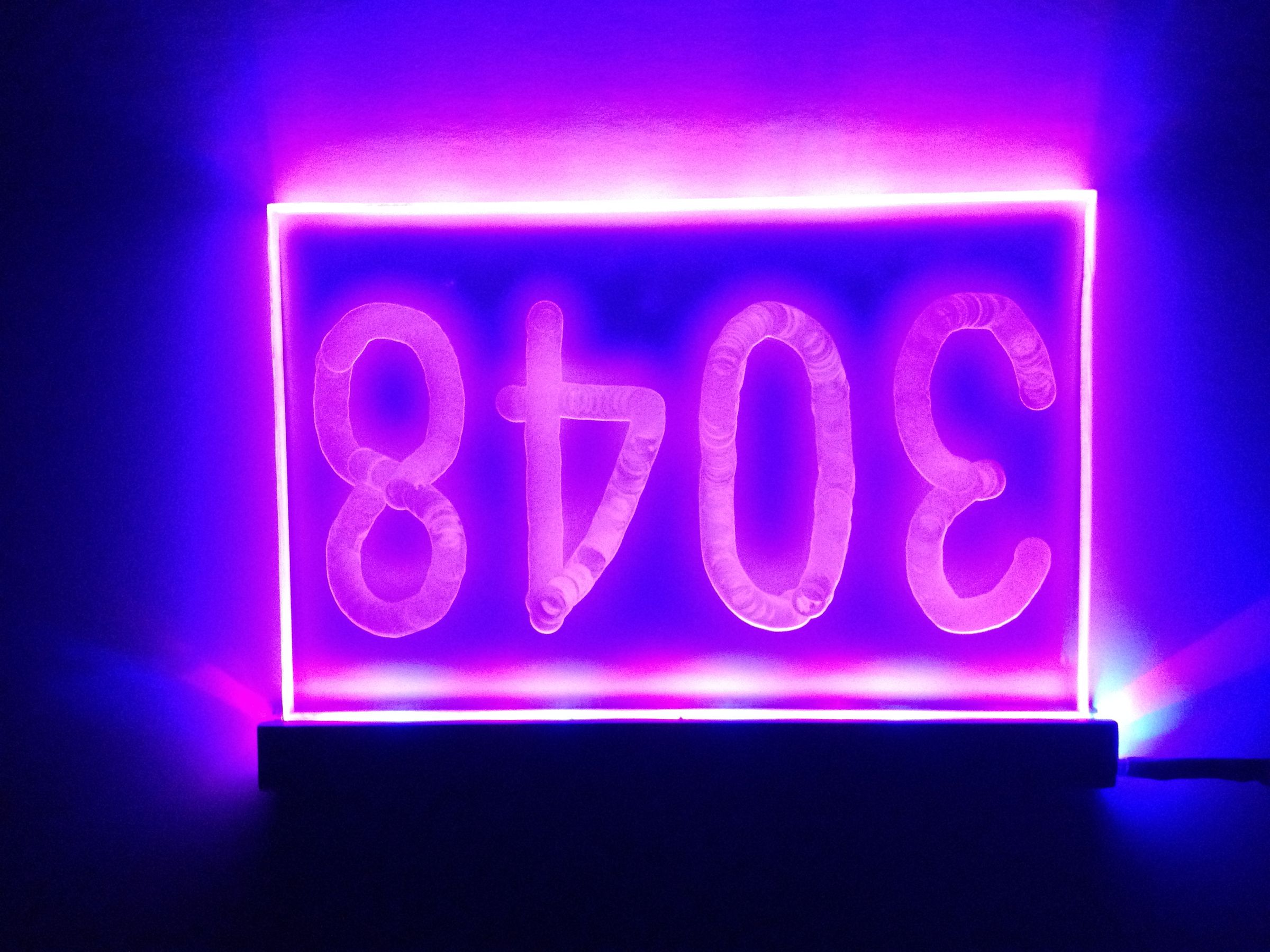 LED House Number Plexiglass - Instructables
