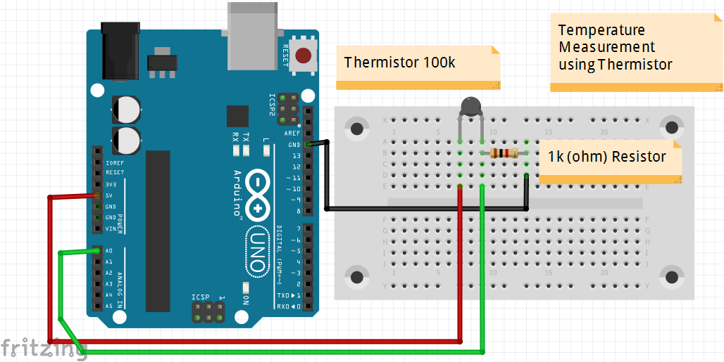 Measurement of Temperature Using Thermistor - Instructables