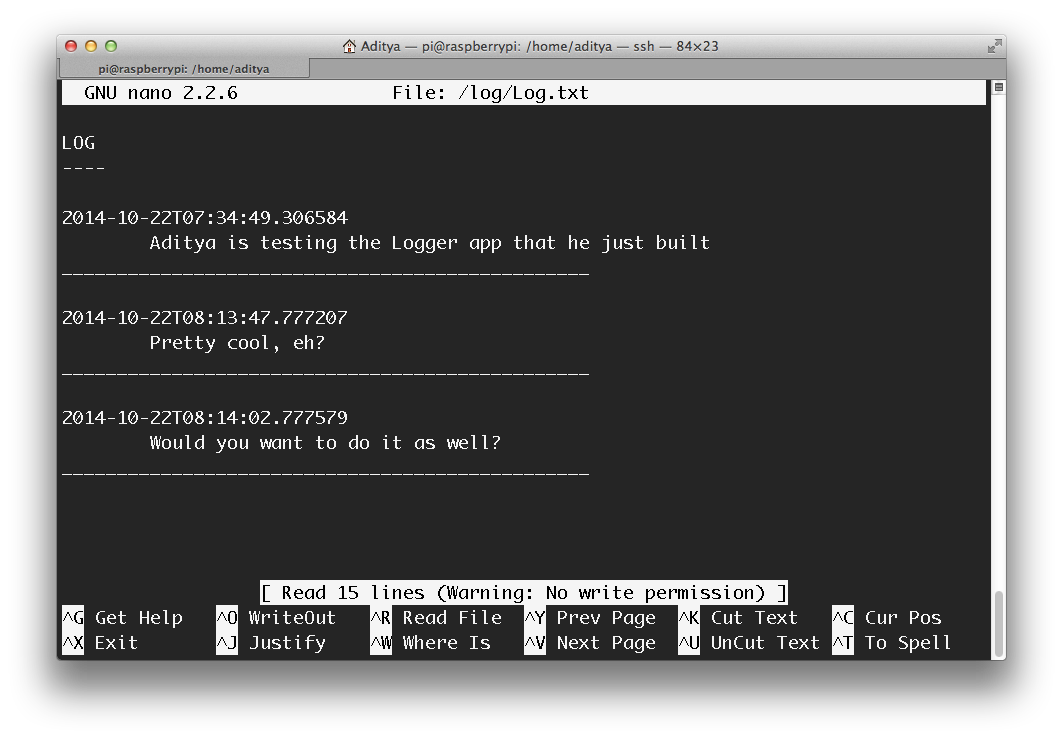 Terminal Logger : 7 Steps - Instructables