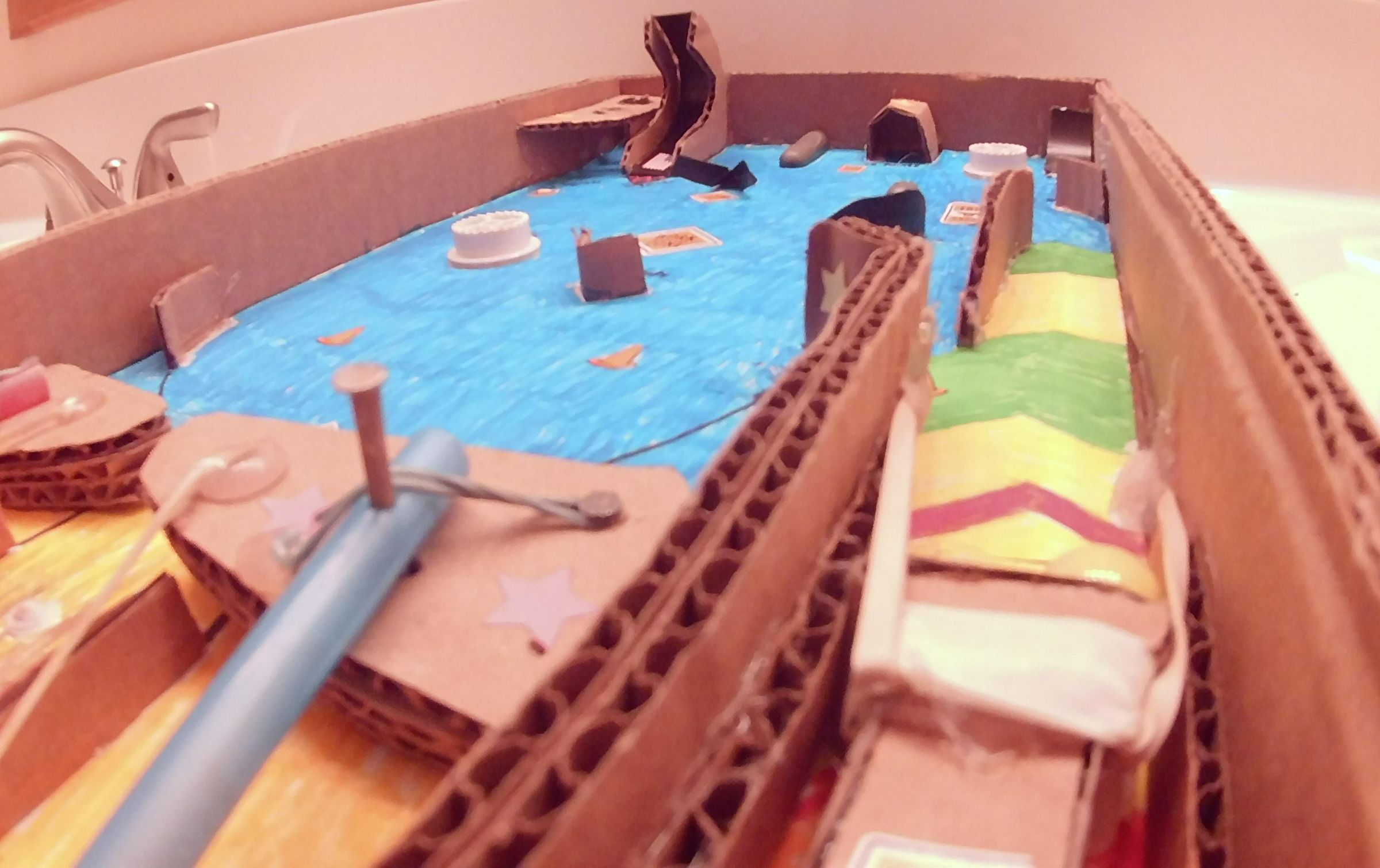 Easy Recycled Cardboard Tabletop Pinball Game : 8 Steps - Instructables