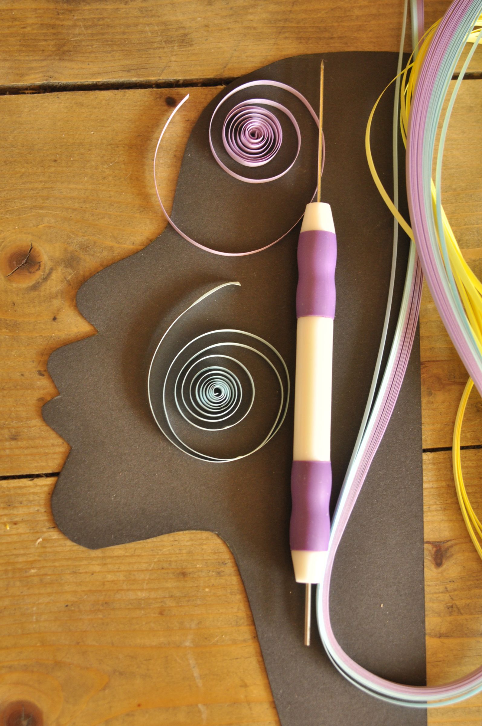 Flowering Head_quilled Paper Decoration : 4 Steps (with Pictures ...