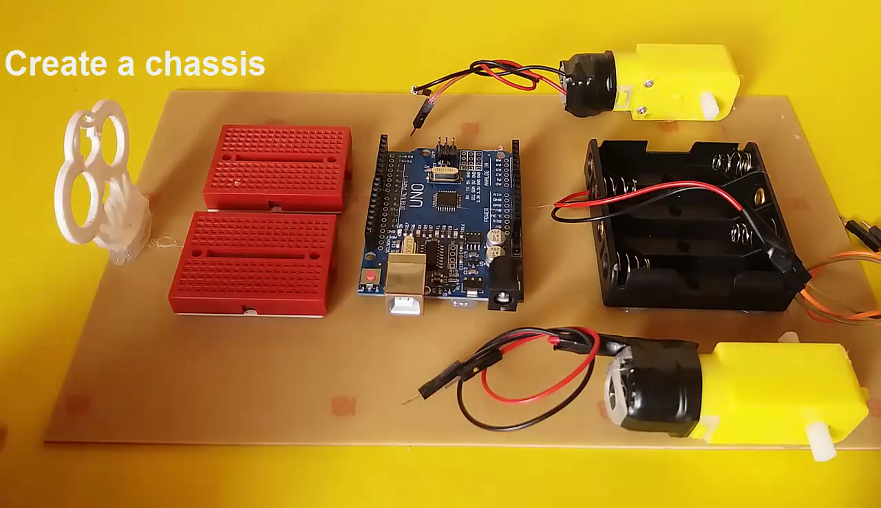 Arduino - Obstacle Avoiding Robot (with L293D) : 11 Steps (with ...