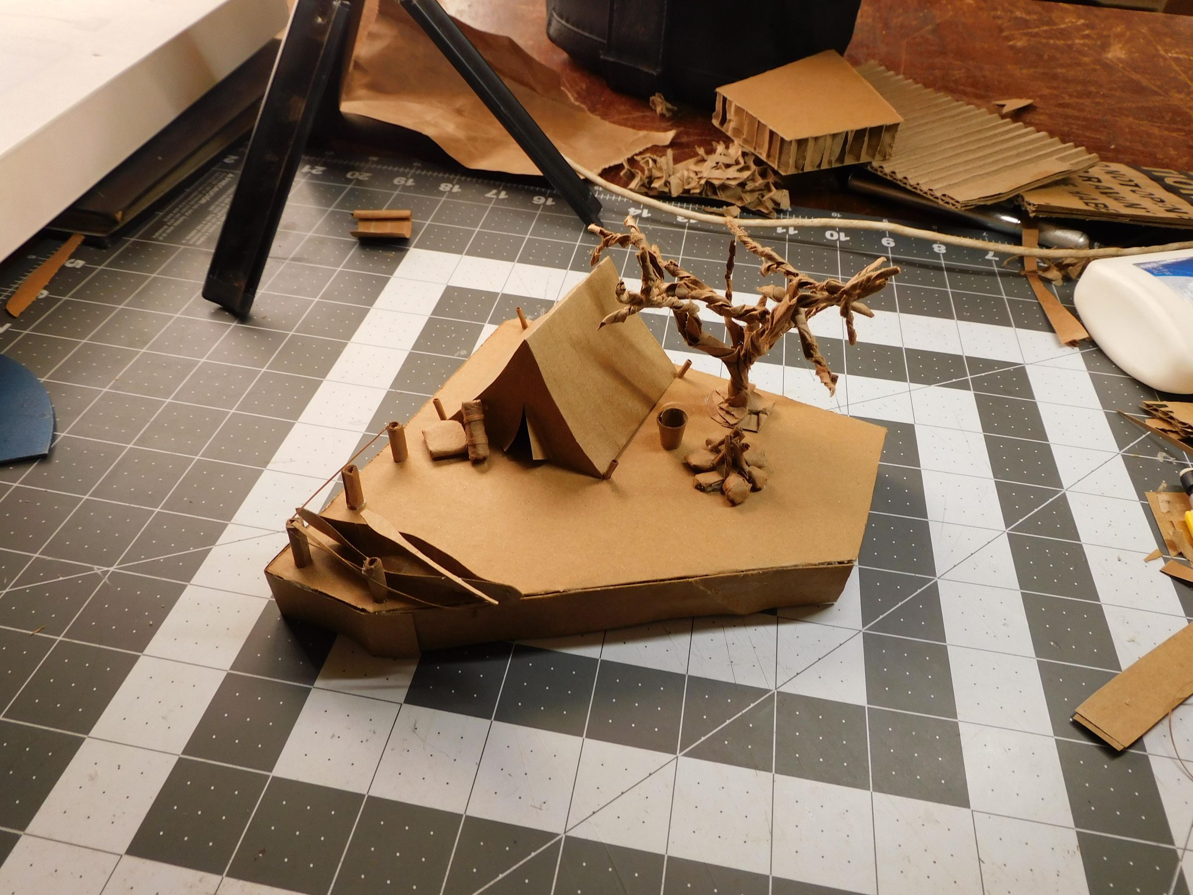Beutifull Camping Diorama With Tent and an Oak Tree (11 Steps) : 11 ...
