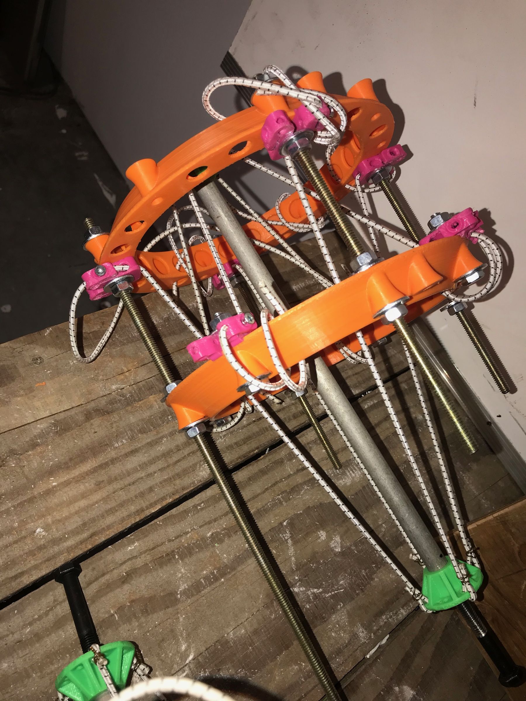 Tensegrity or Double 5R Parallel Robot, 5 Axis (DOF) Inexpensive, Tough ...