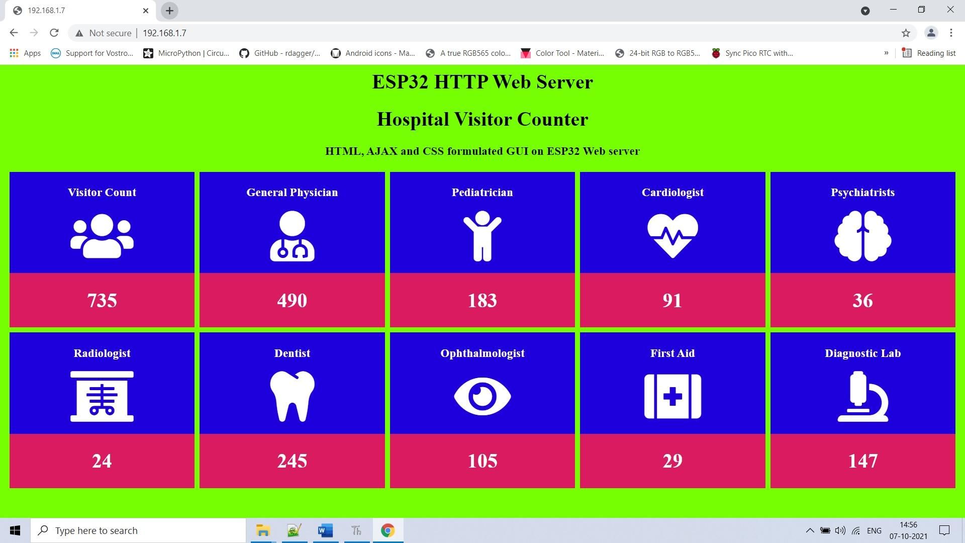 ESP32 Web Server -- HTML -- AJAX -- Hospital Visitors Counter : 12 Steps - Instructables