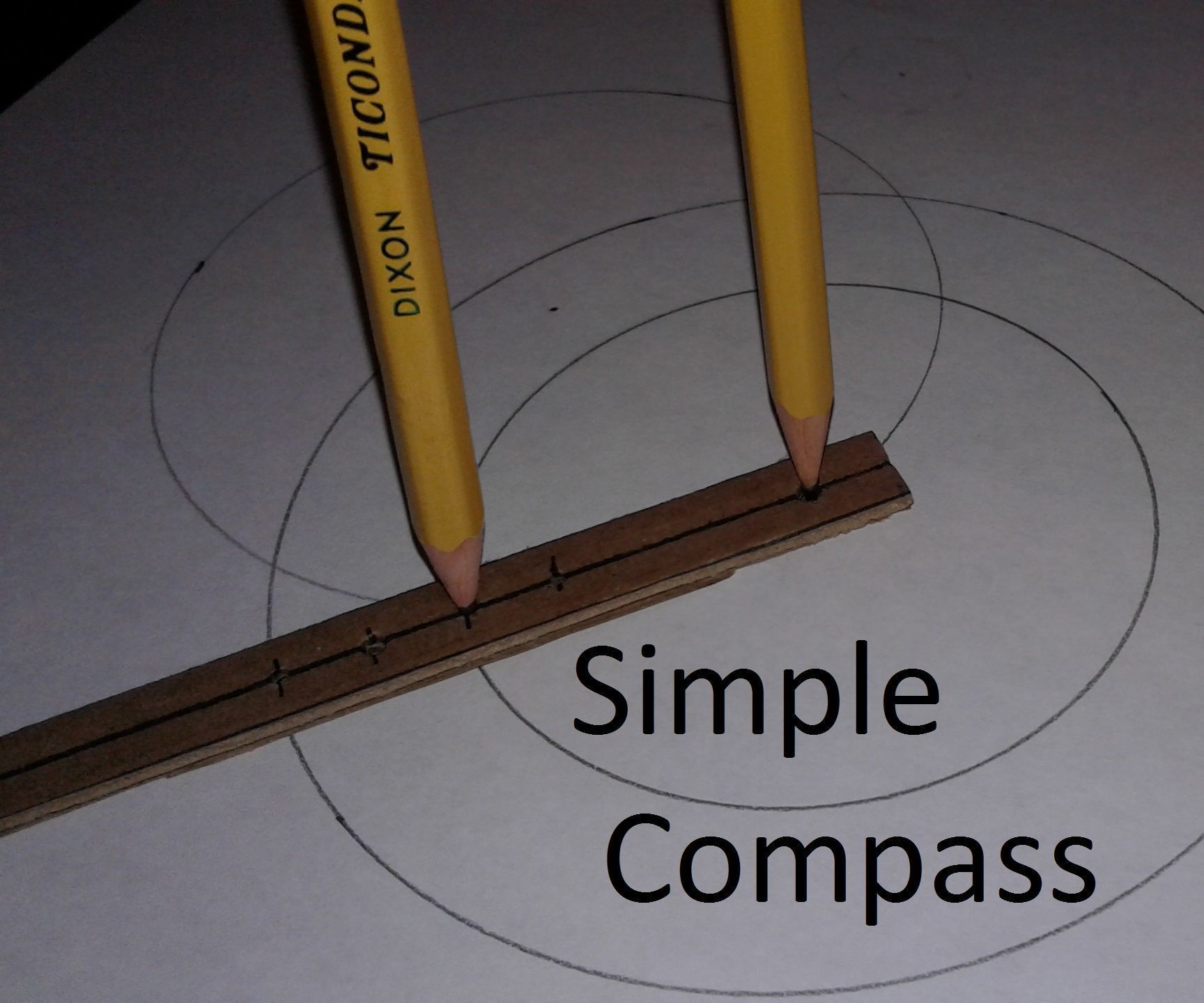 Simple Compass (for Drawing Circles) : 4 Steps (with Pictures ...