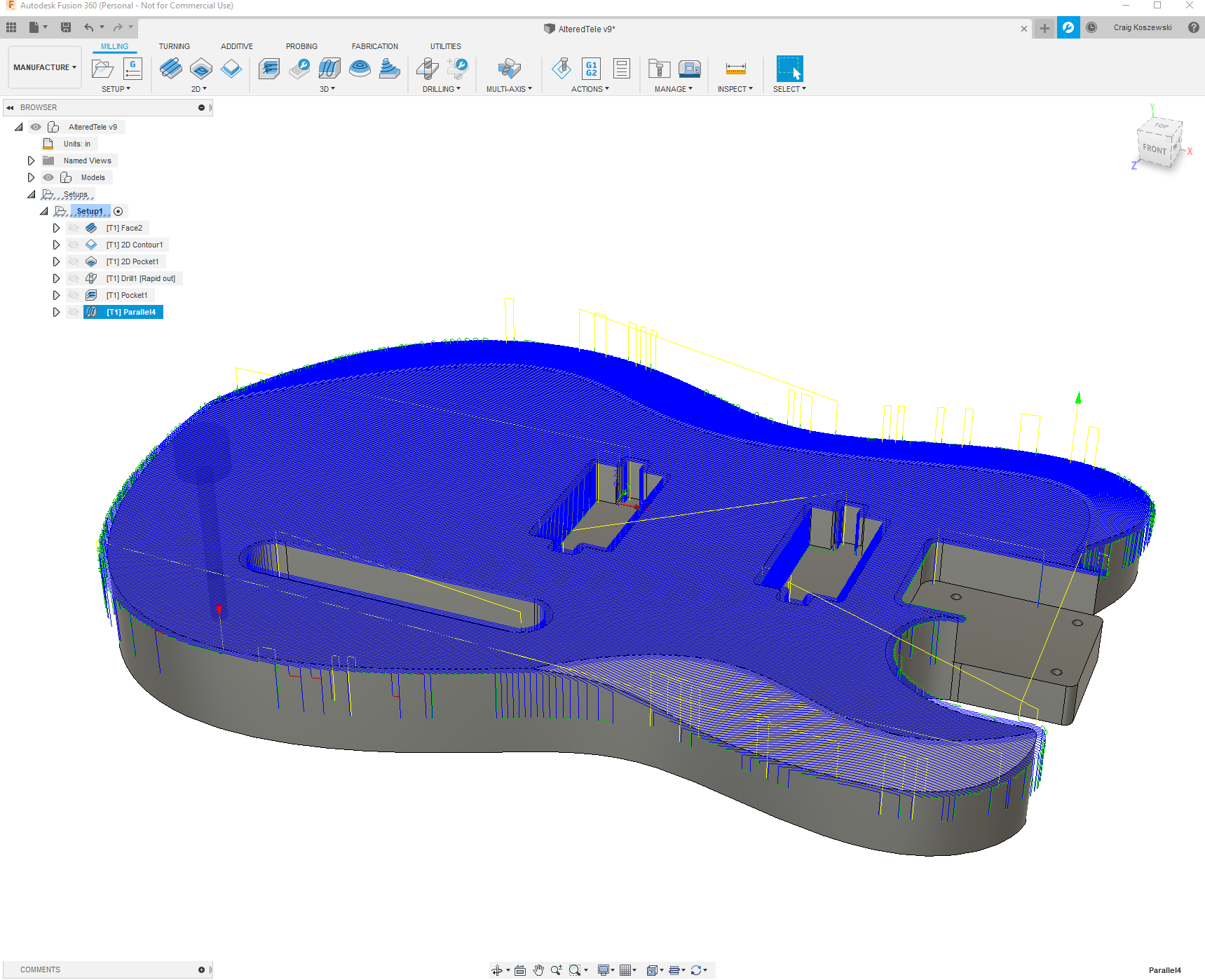 CNC Guitar Using Fusion 360 and a Shapeoko XL : 4 Steps (with Pictures ...