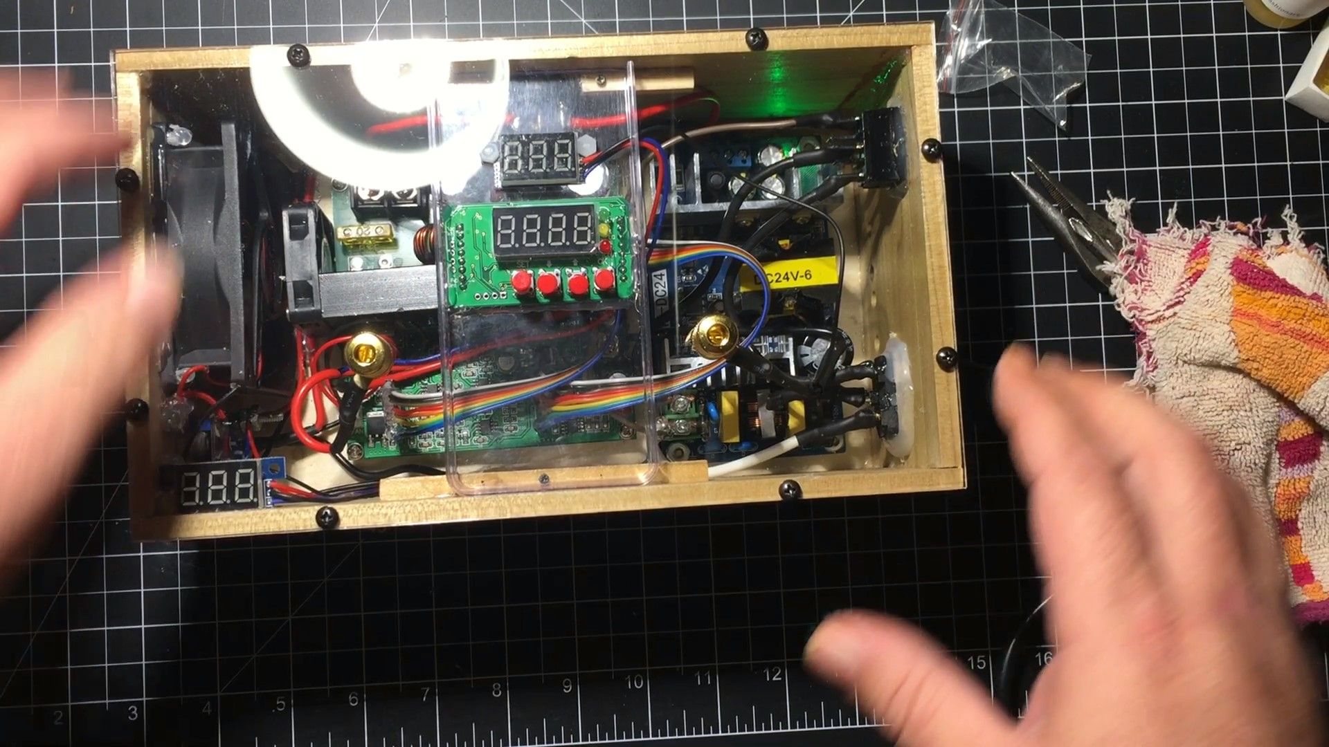 DIY High Voltage 8V-120V 0-15A CC/CV Small Portable Adjustable Bench ...