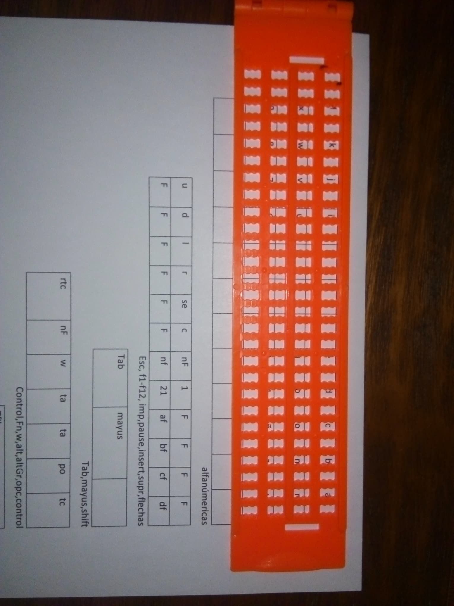 Braille Adapted Keyboard With Stickers for People With Different Visual ...