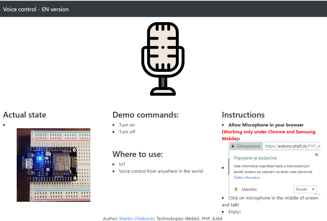 Voice Control - Arduino + Ethernet Shield (module) Wiznet : 5 Steps ...