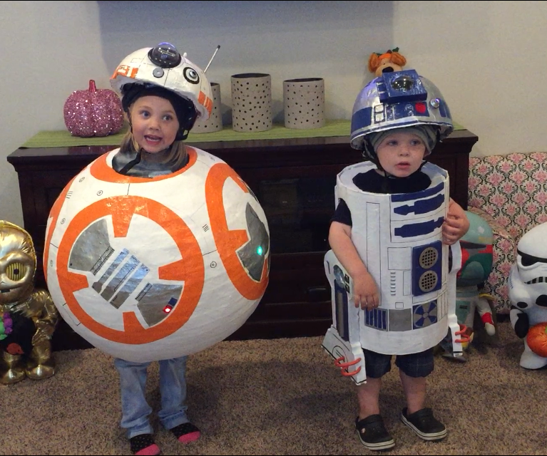 BB-8 and R2-D2 - Star Wars Toddler Halloween Costumes : 11 Steps (with ...