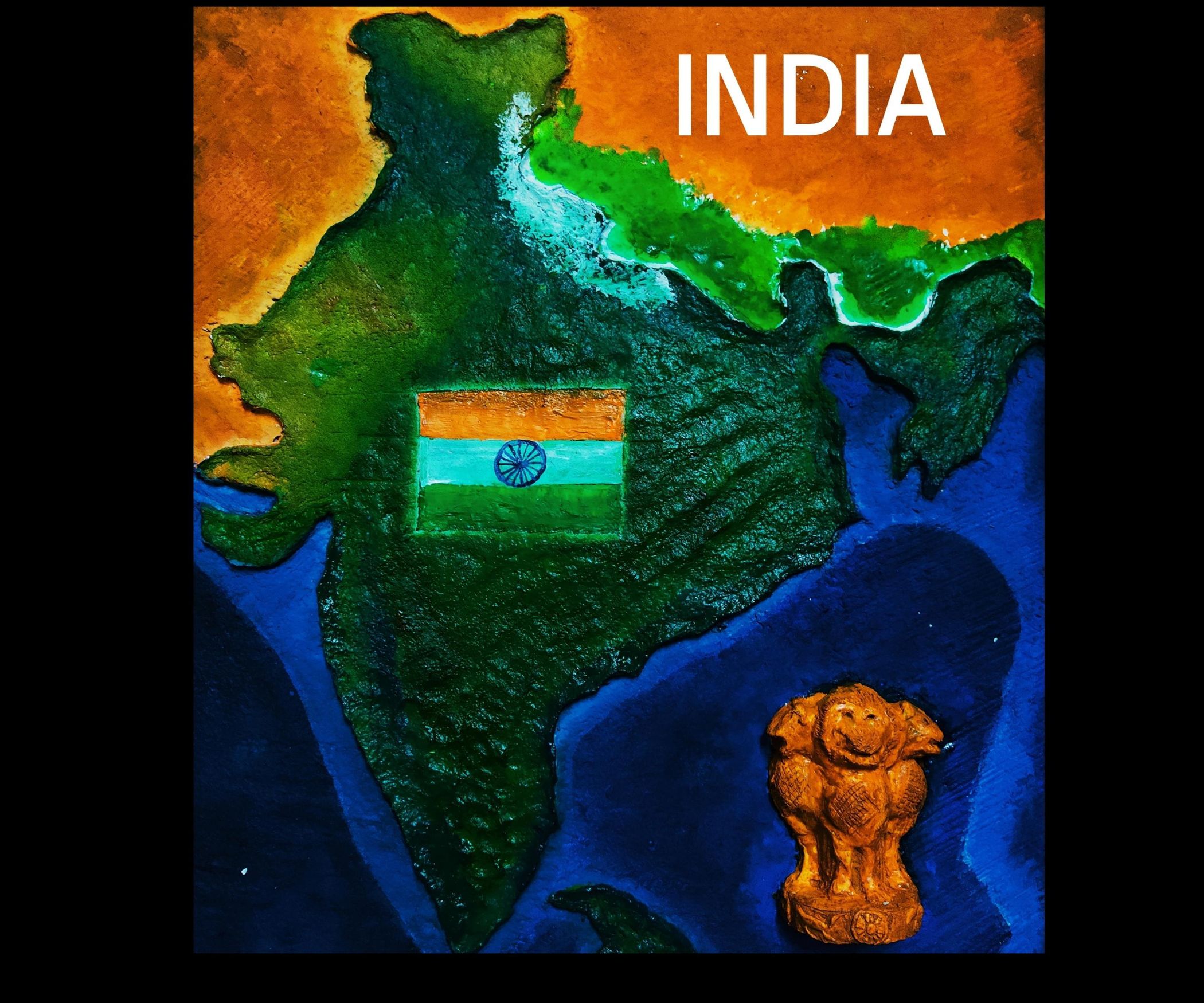 Map of India With Paper Mache : 6 Steps (with Pictures) - Instructables