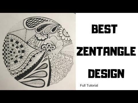 How to Draw the Best Zentangle Art Design for Beginners : 12 Steps - Instructables