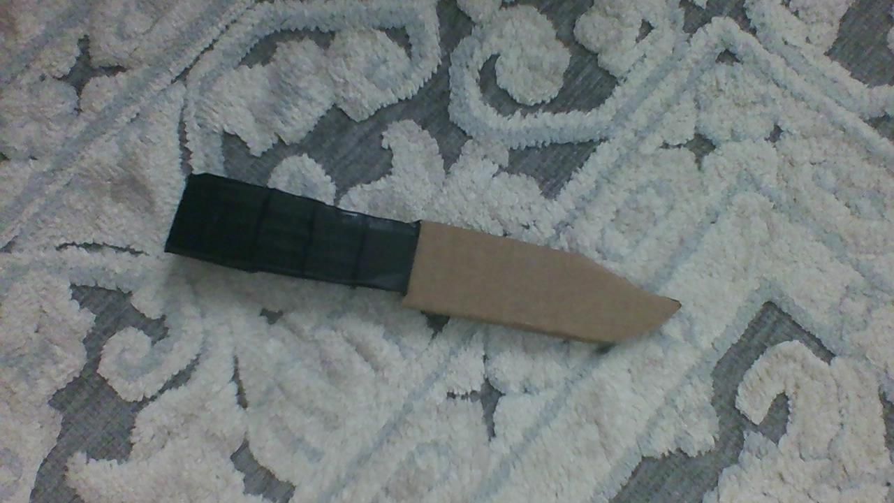How to Make a Combat Knife Out of Cardboard : 5 Steps - Instructables