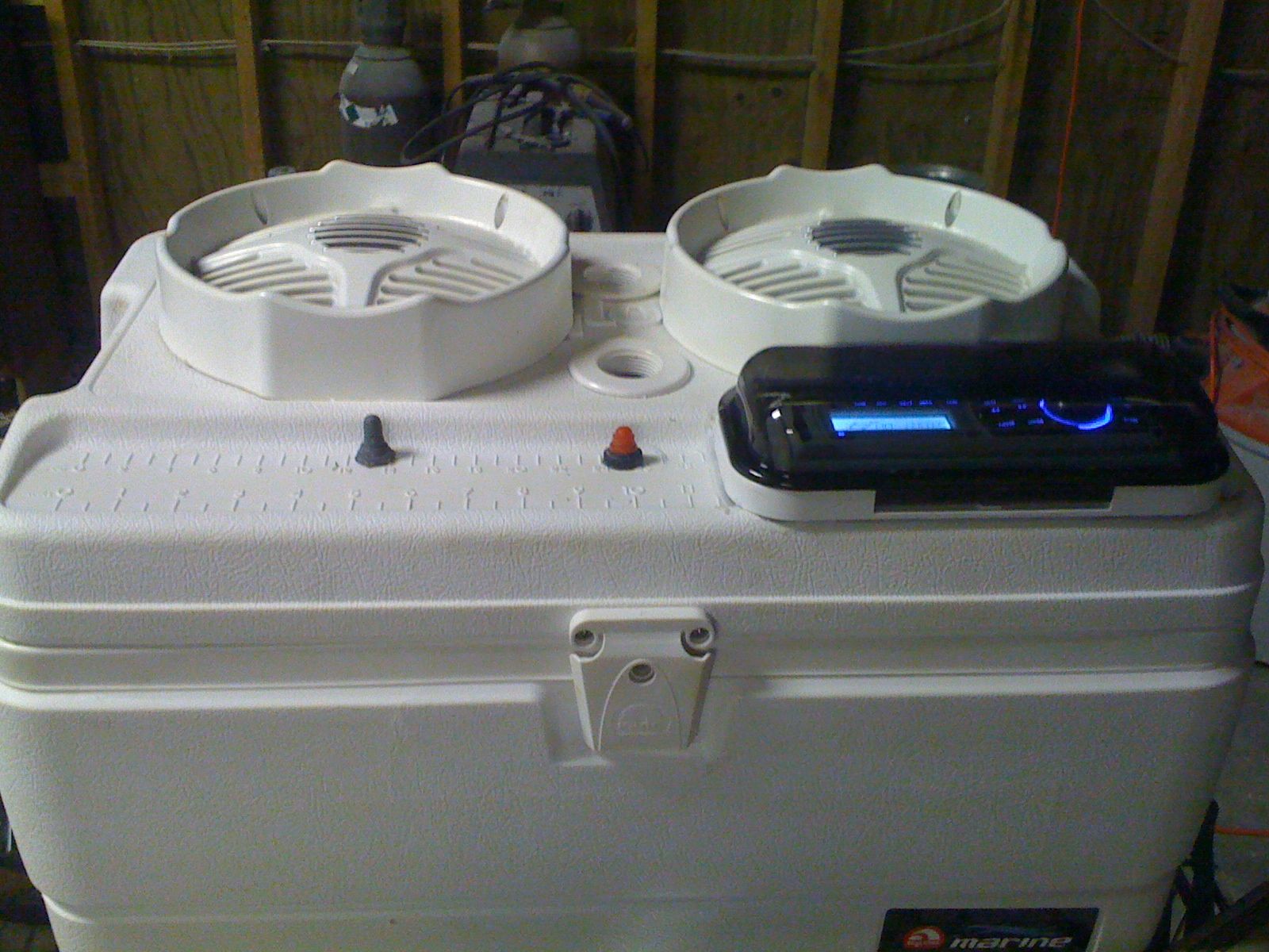 Cooler Stereo W/ Wakeboard Tower Speakers (Small Package.. Big Punch ...