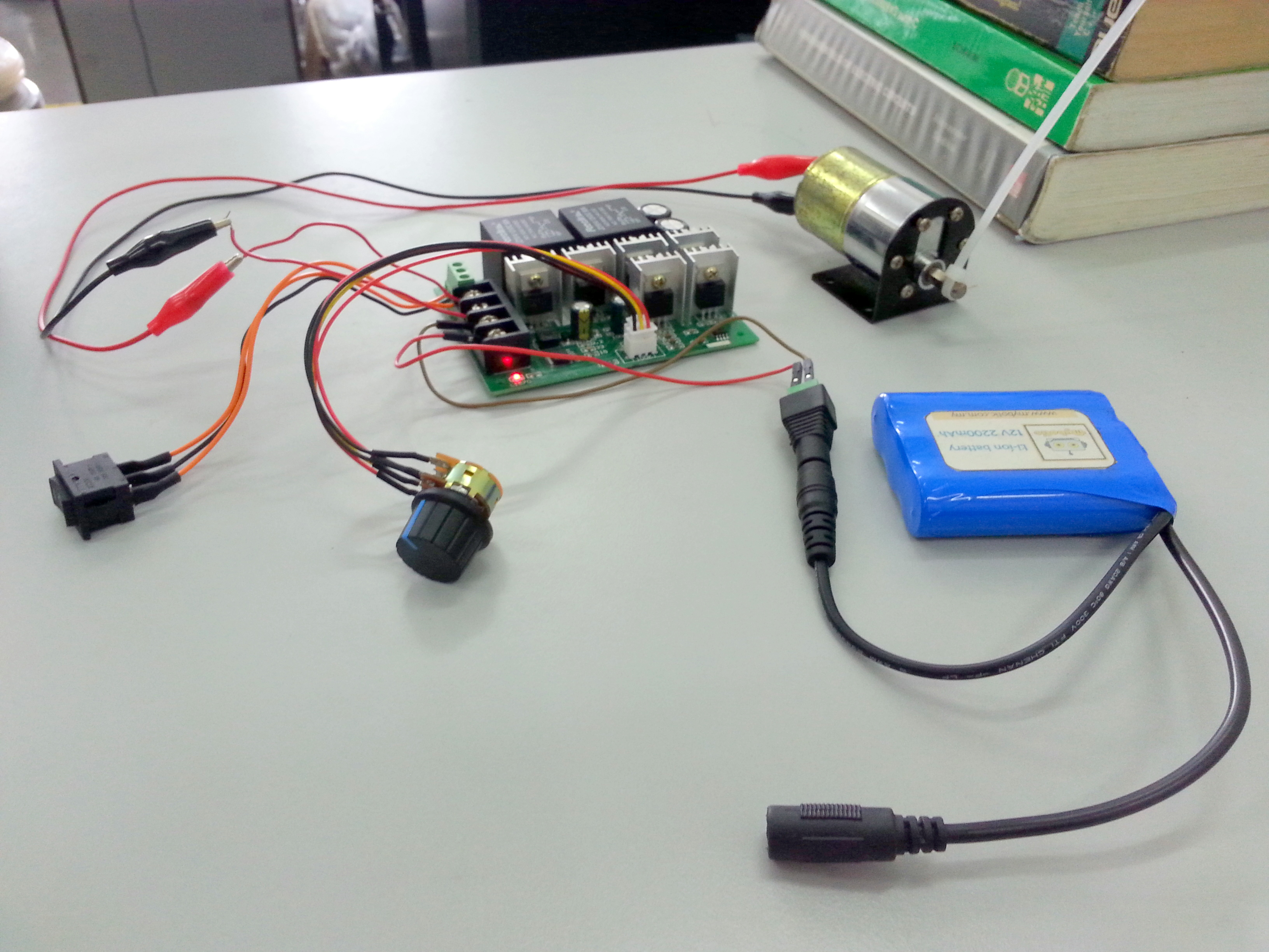 How to Use 40A Forward Reverse Speed Adjustable DC Motor Controller : 3 ...