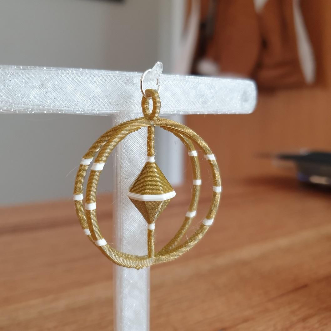 3d Printed Earrings and Pendant Set (designed in Tinkercad) : 7 Steps ...