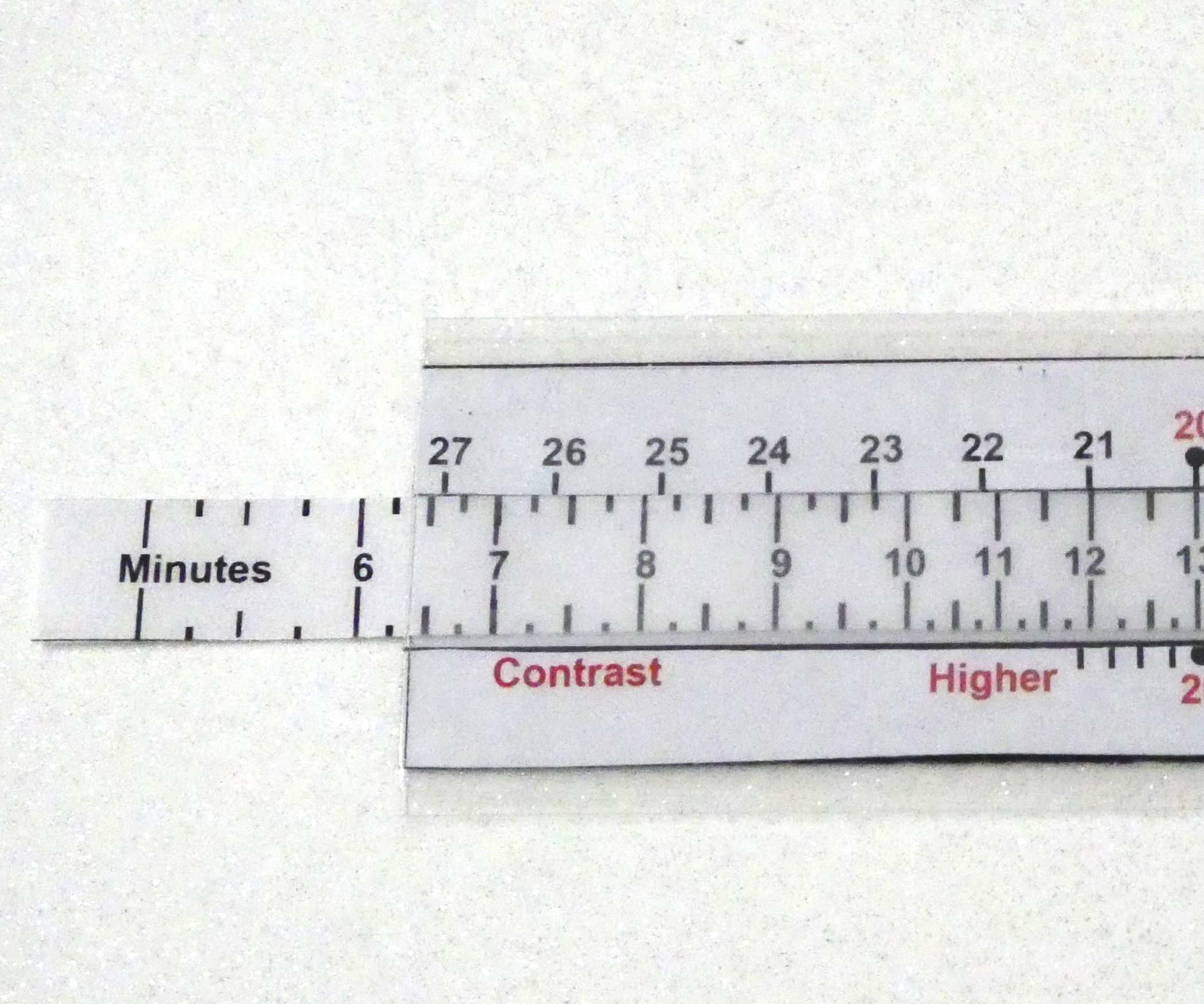 Film Developing Temperature Compensating Slide Rule - Instructables