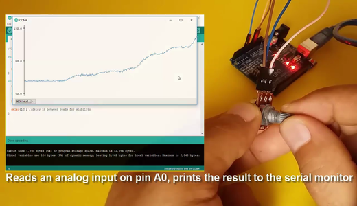 Arduino Analogread Serial With Potentiometer 5 Steps With Pictures Instructables