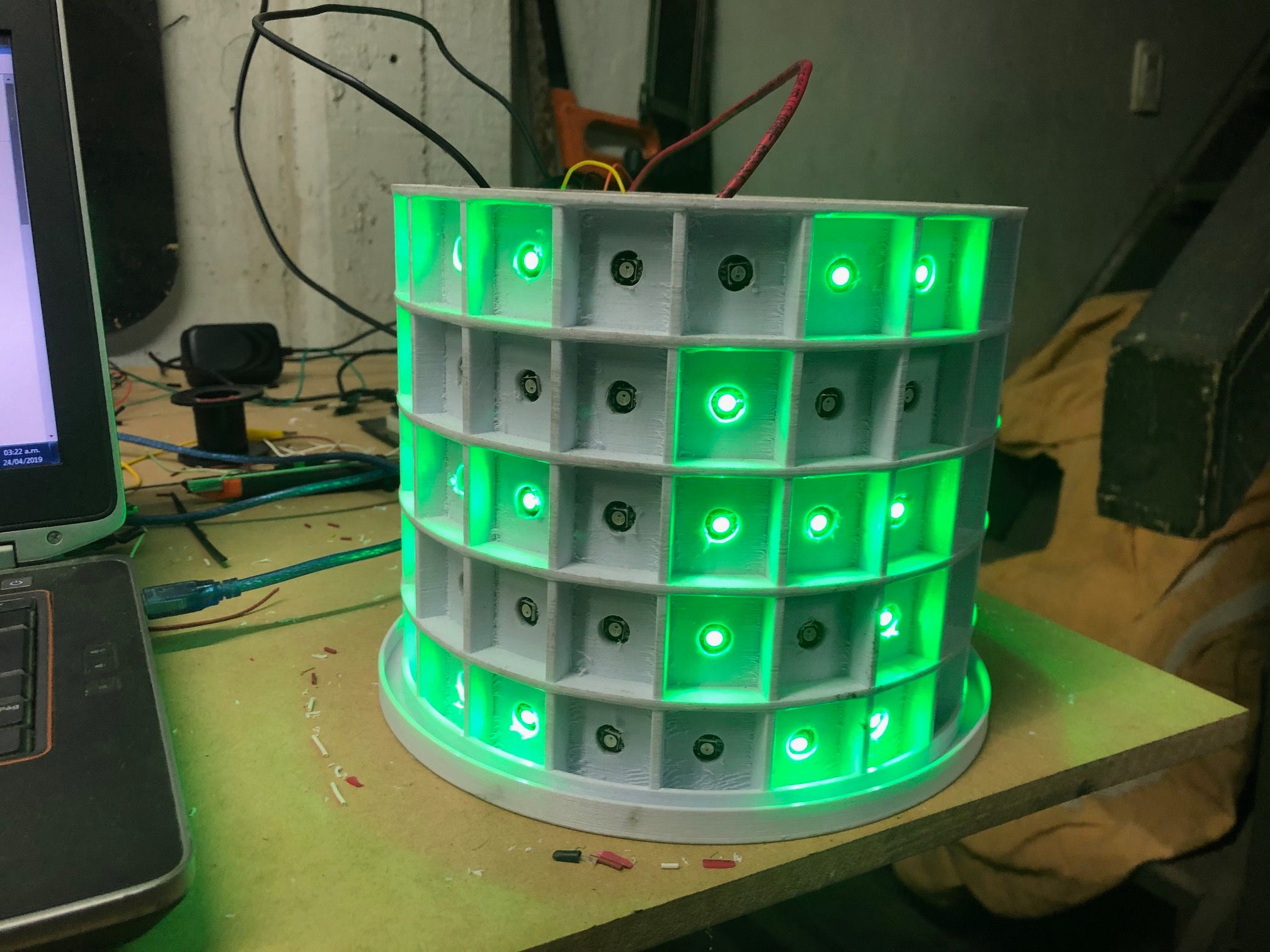 LED Matrix Cylinder : 8 Steps (with Pictures) - Instructables
