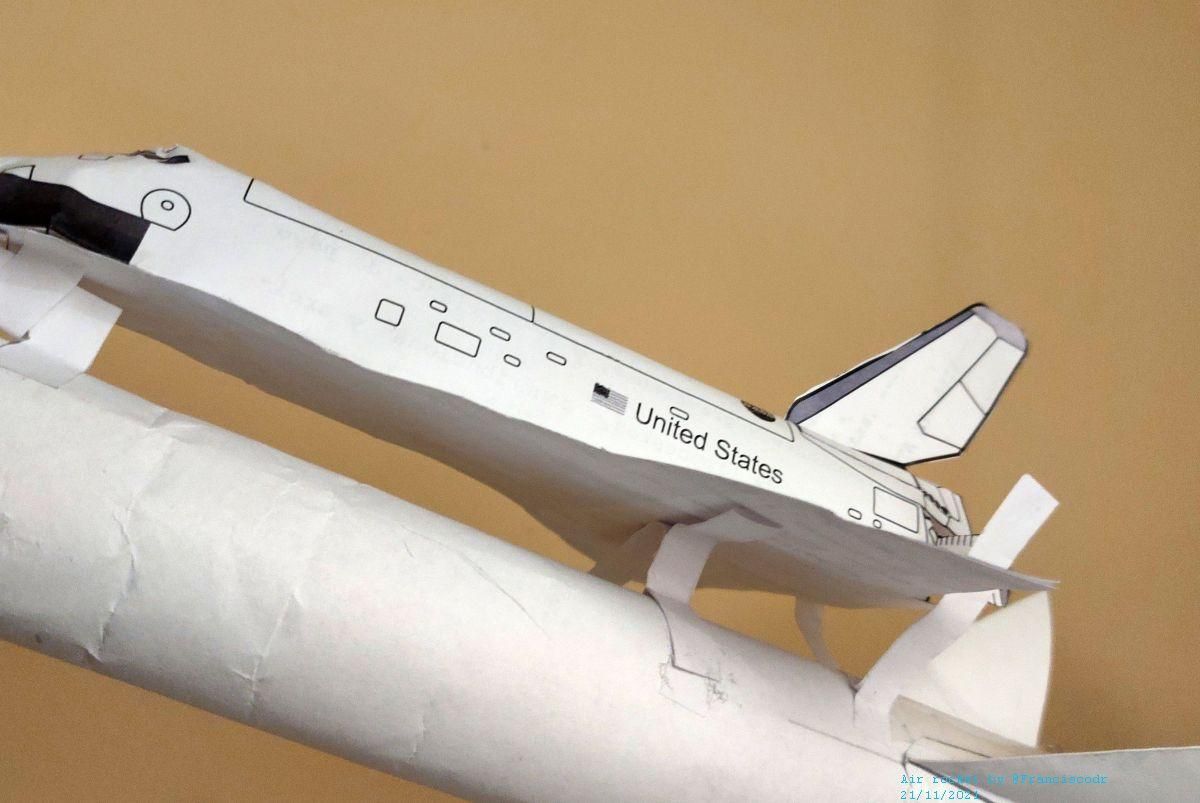 Paper Space Shuttle Model