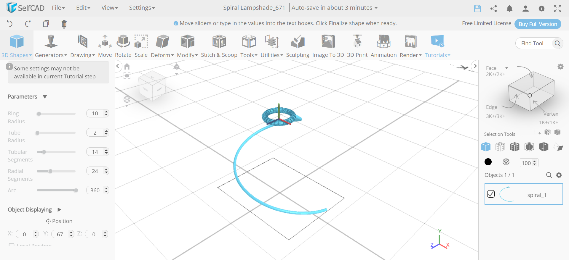 HOW TO CREATE 3D WIREFRAME MODELS LIKE SPIRAL LAMP SHADE AND OUTDOOR ...