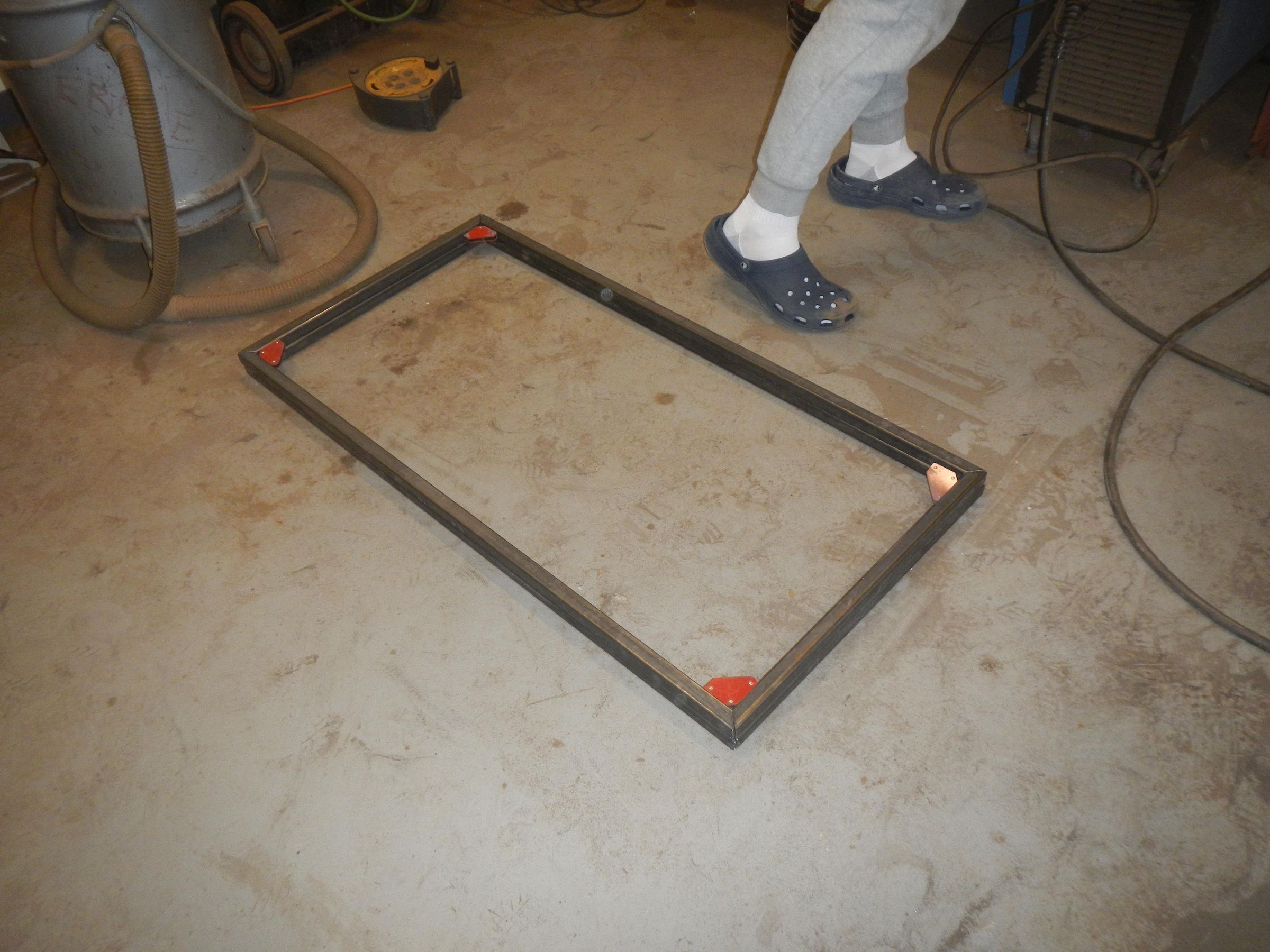 Cool Table With a Unique Steel Design : 14 Steps (with Pictures ...