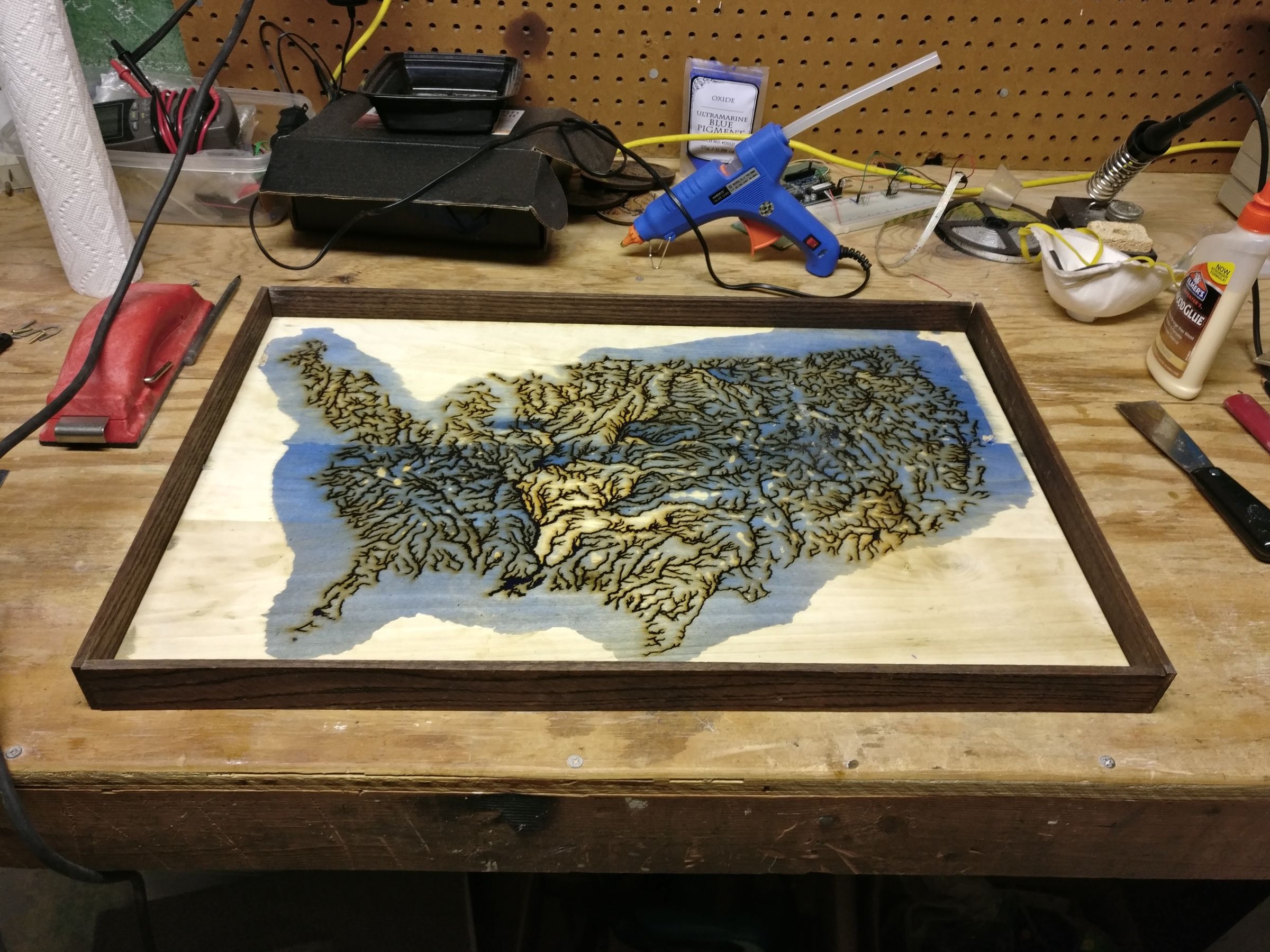 Illuminated Waterways of the United States Map : 12 Steps (with ...