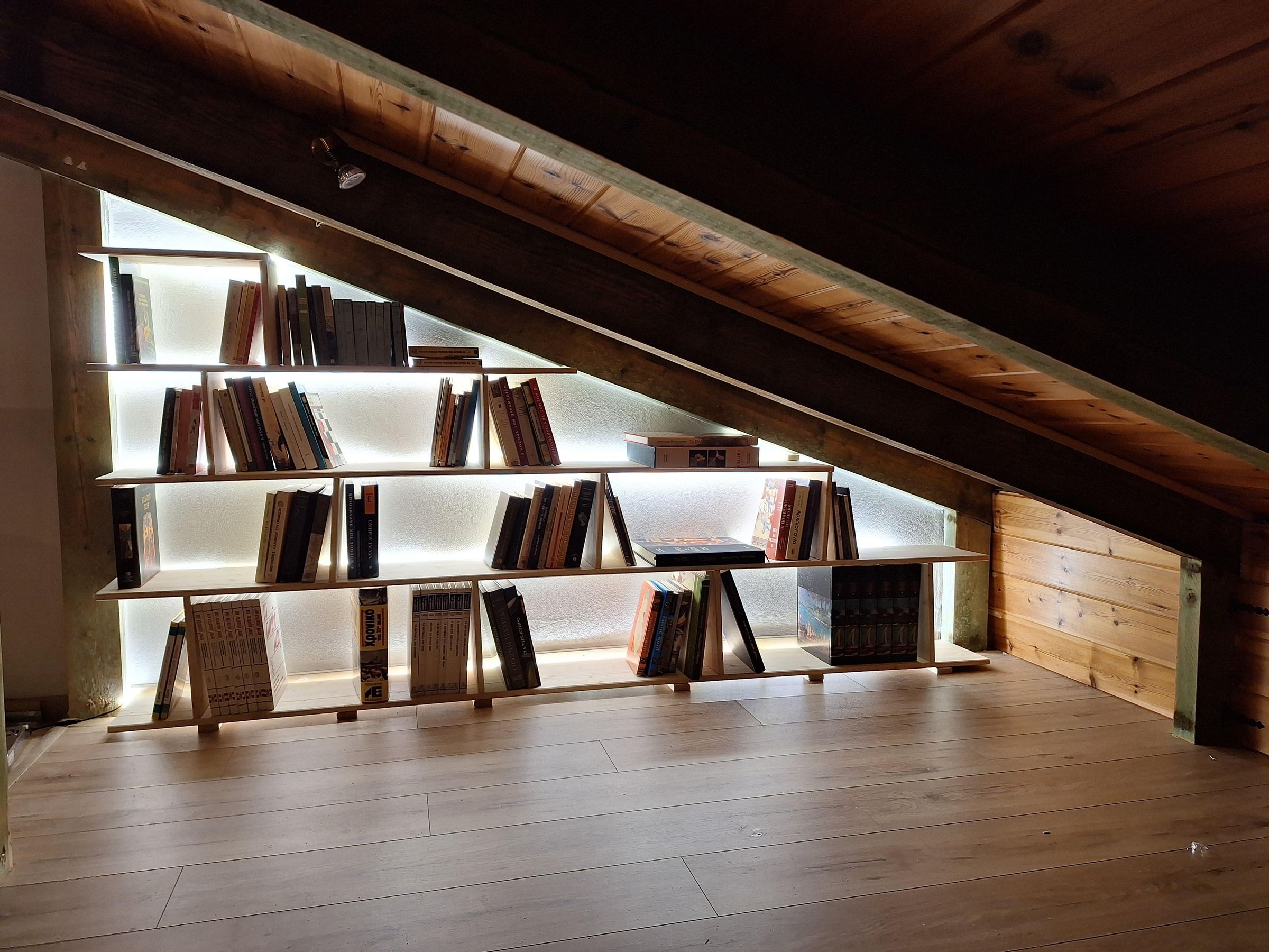 Turn a Confined Dark Area Into a Back Lighted Bookcase : 11 Steps (with ...