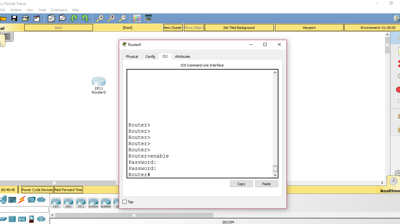 Configure Password for Devices in Cisco Packet Tracer : 8 Steps ...