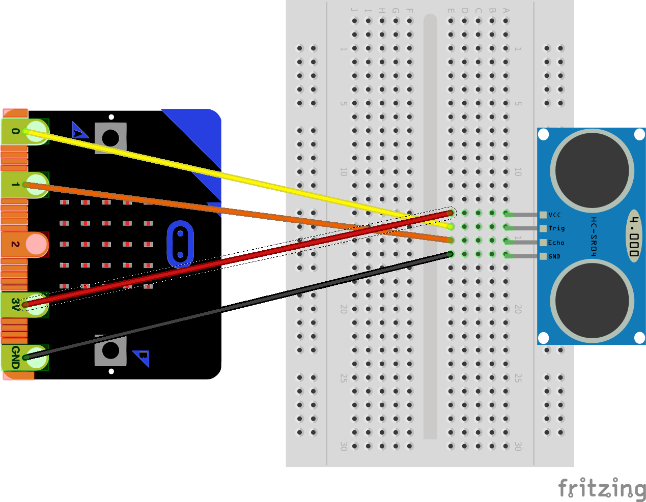 Distance Sensing With the Micro:bit and Sonar (HC-SR04 Module) : 3 ...